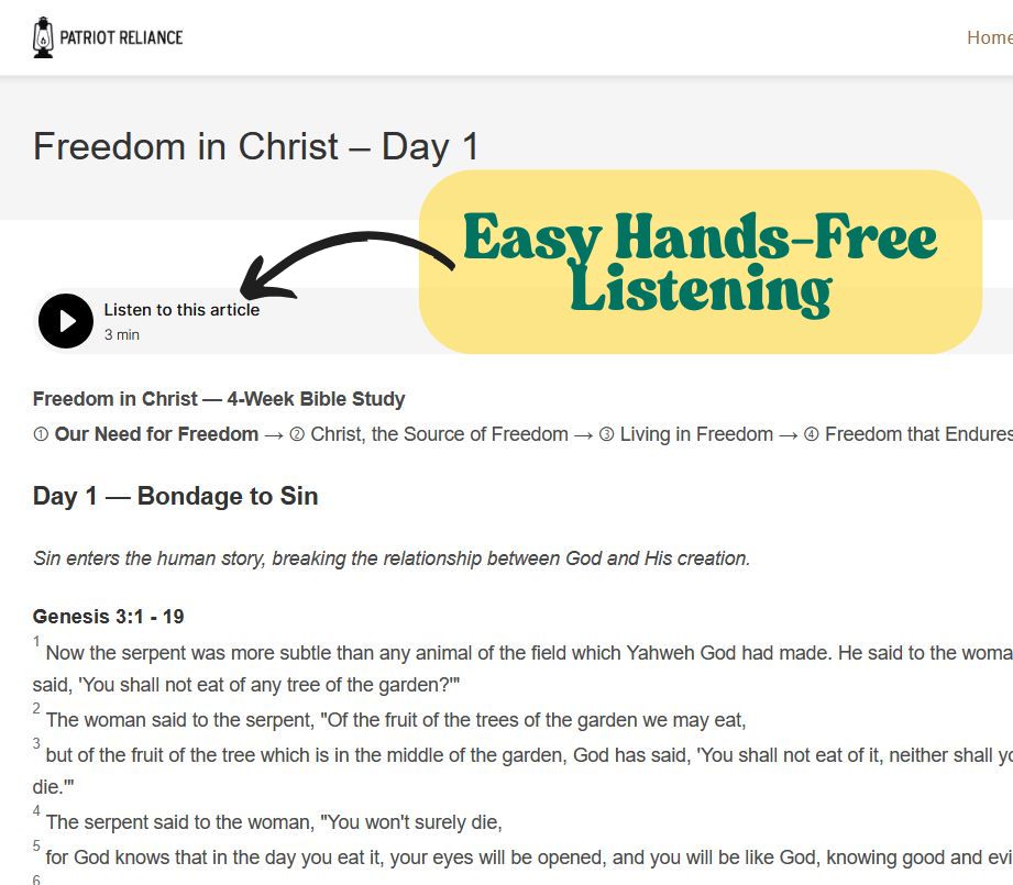 Freedom Bible Study Soy Candle | 4-Week Scripture Reading QR Code ...